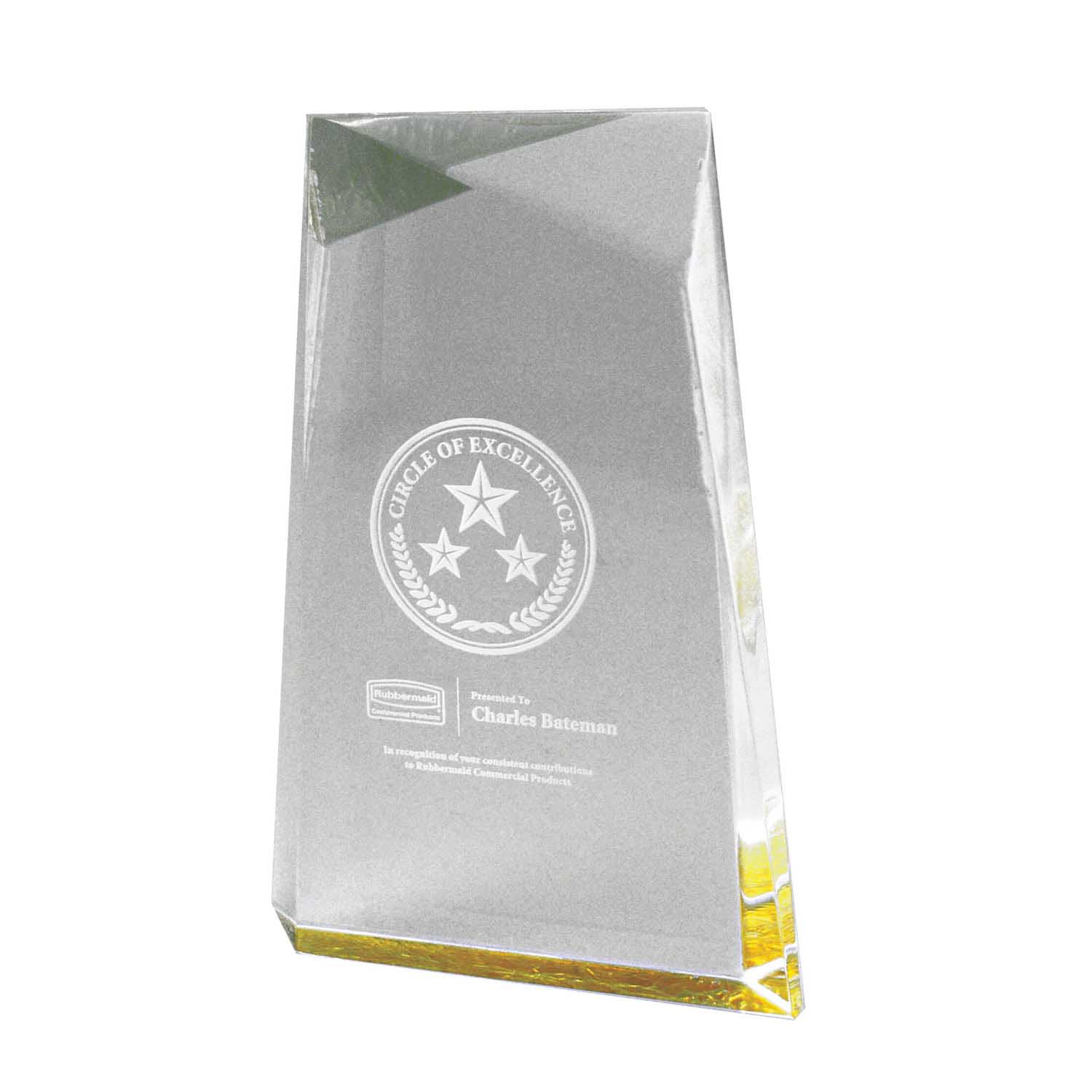 Awards/RecognitionAWG7, Facet Wedge Acrylic w5” x 7”,