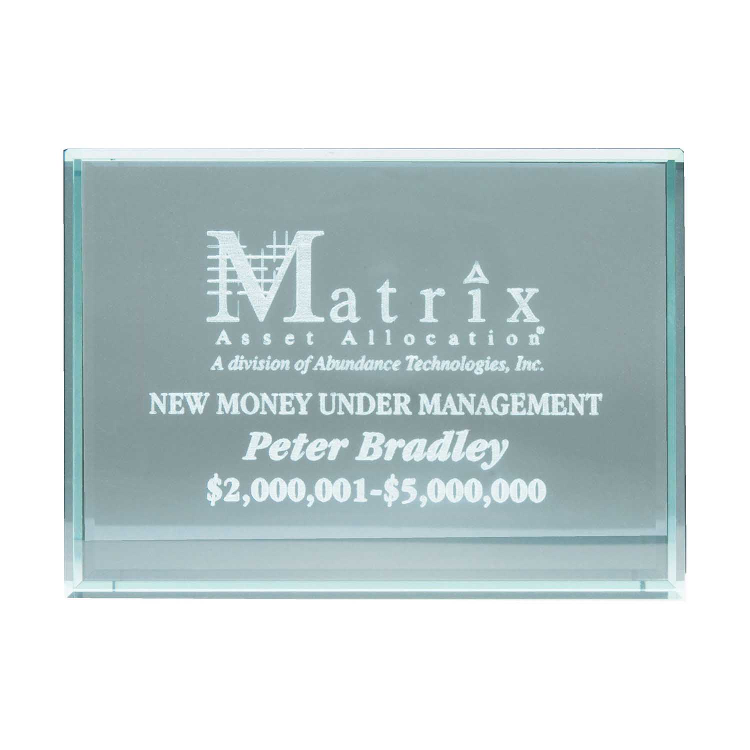 AwardsGPRECTCEJ, Jade Green Crystal Paperweight,