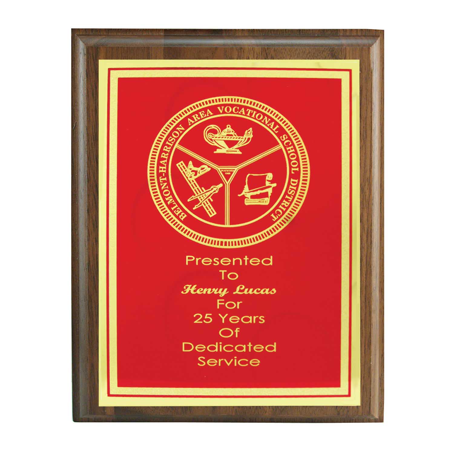 PlaquesGW810P, Genuine Walnut Plaque,