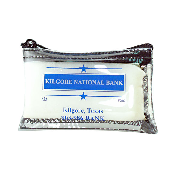 Bank BagsN21BC, 10 Gauge Clear Vinyl Coin Bag,